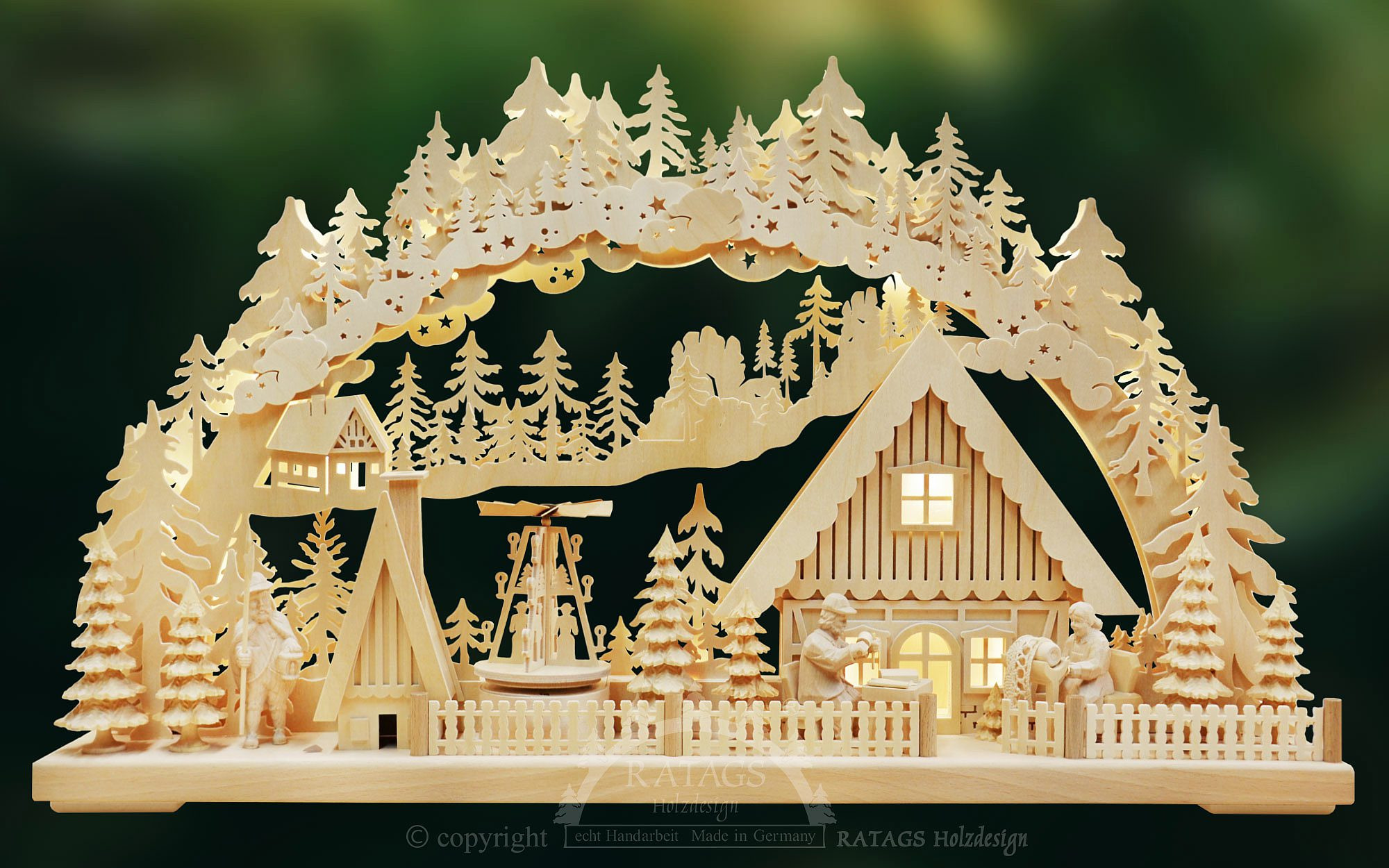 Ratags 3D-Schwibbogen Erzgebirgisches Kunsthandwerk, groß für 738,00