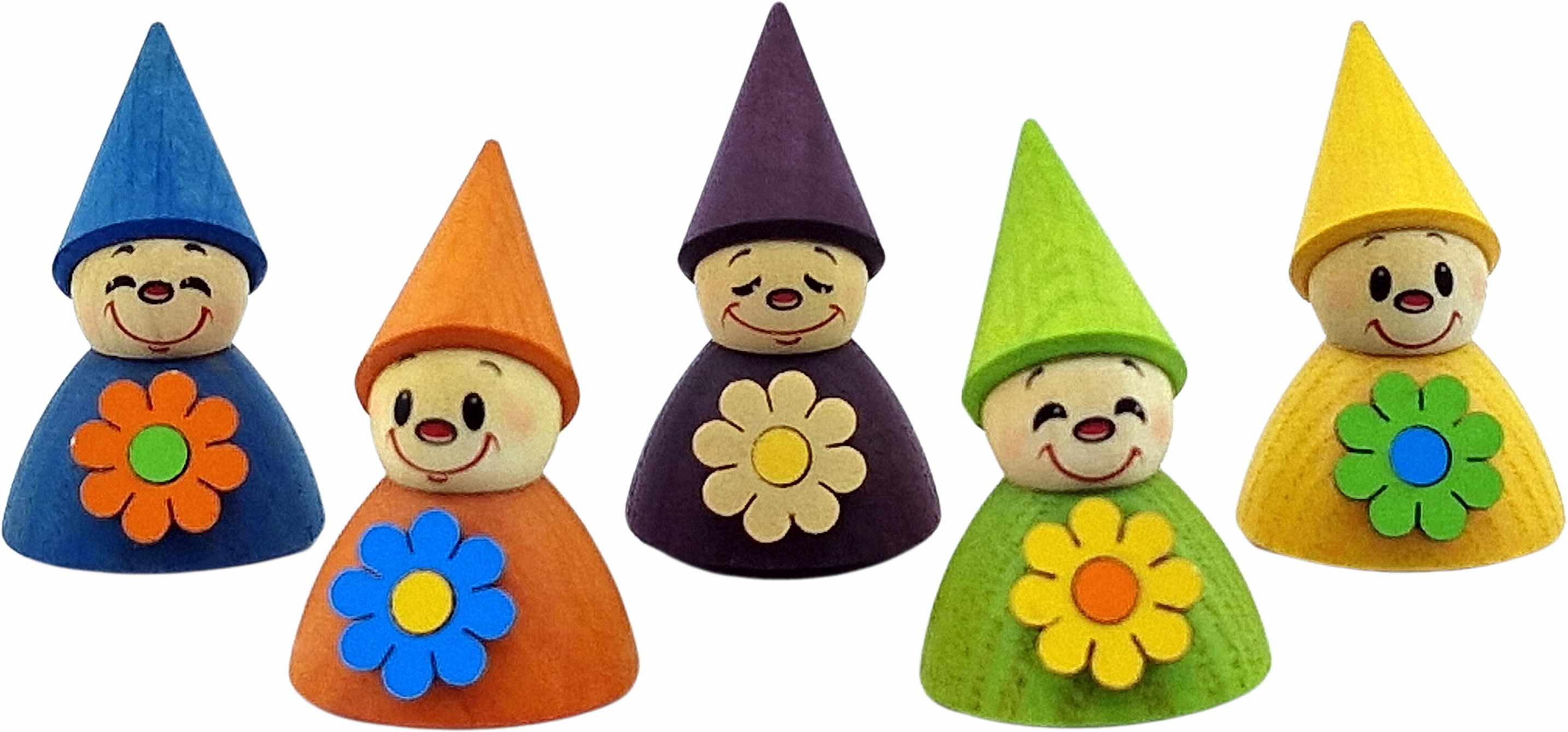 Seiffener Volkskunst eG Blumen-Wippel, 5er Satz für 69,50